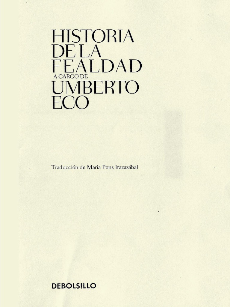 Historia de La Fealdad. Lo Siniestro 07-Eco Umberto | PDF