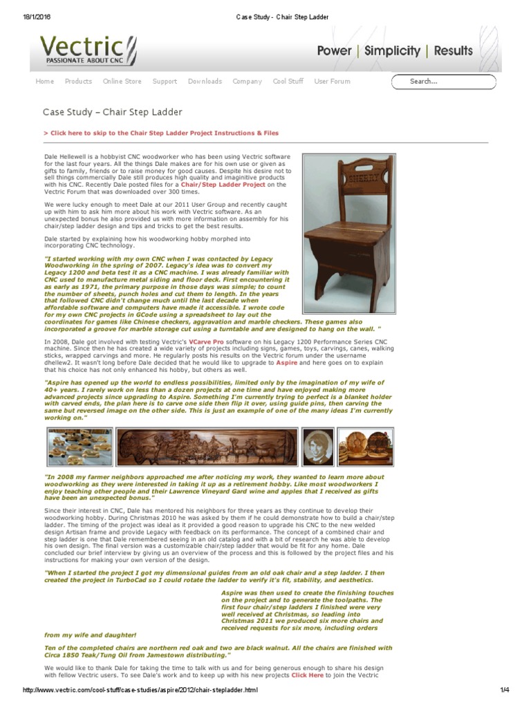 Case Study - Chair Step Ladder | PDF | Screw | Numerical Control