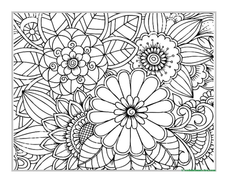 Flores para Colorear | PDF