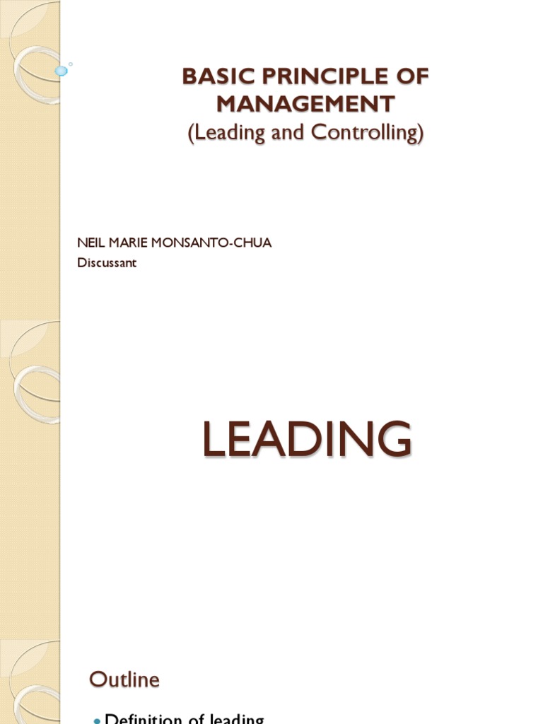 Basic Principle of Management | PDF | Leadership | Motivation