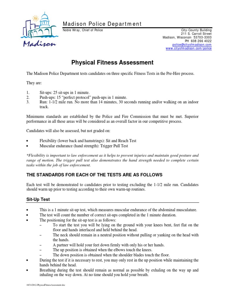 Physical Fitness Assessment | PDF | Physical Fitness | Physical Exercise