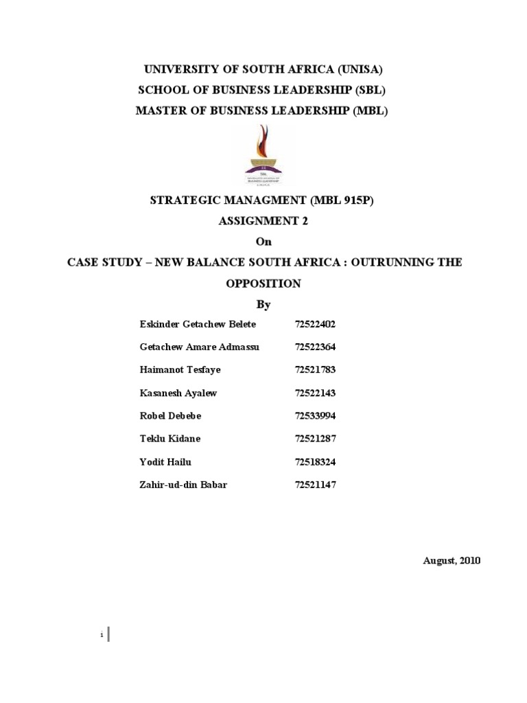 MBL 915 Assignment 2 Final | PDF | Strategic Management | Competition