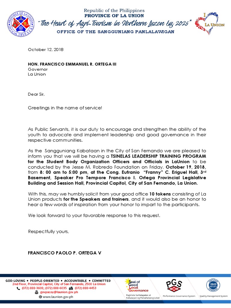 SK Letter To Gov | PDF | Government