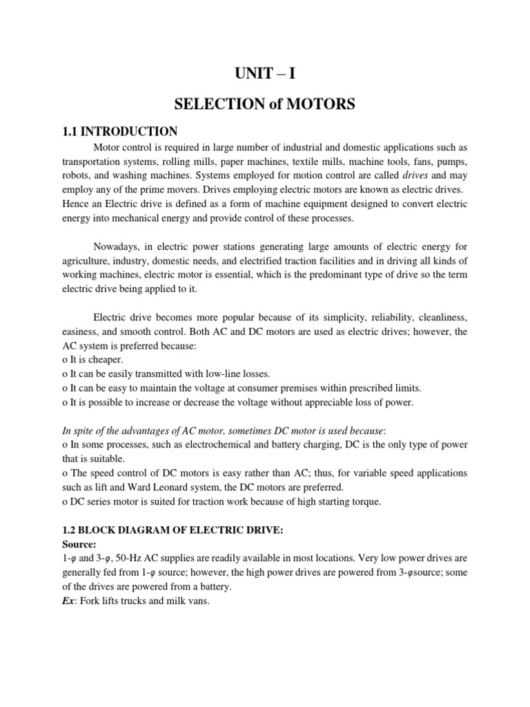 UEE-UNIT-I Uee | PDF | Electric Motor | Transmission (Mechanics)