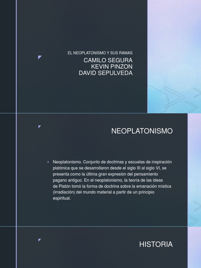 NEOPLATONISMO | PDF | neoplatonismo | Platón