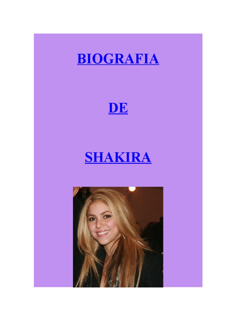 BIOGRAFIA DE SHAKIRA | Música popular | Danzas