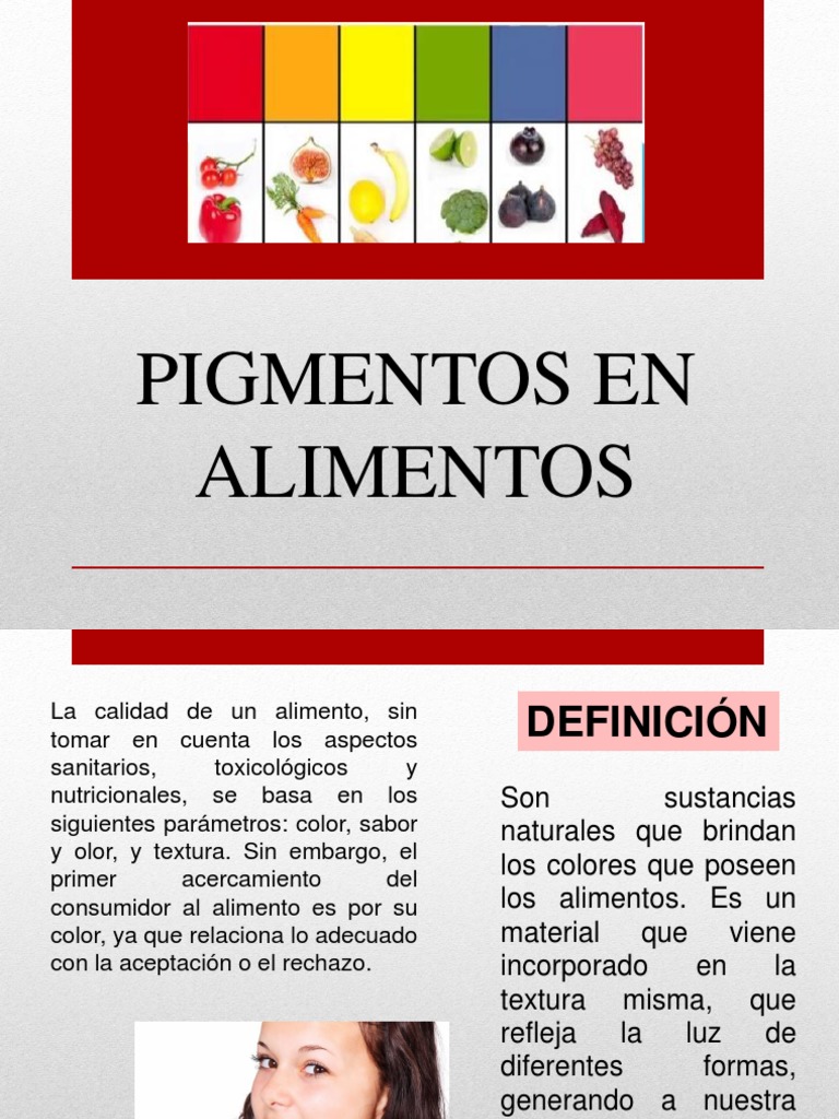 Pigmentos en Alimentos: Tipos y Funciones | PDF | Carotenoide | Pigmento
