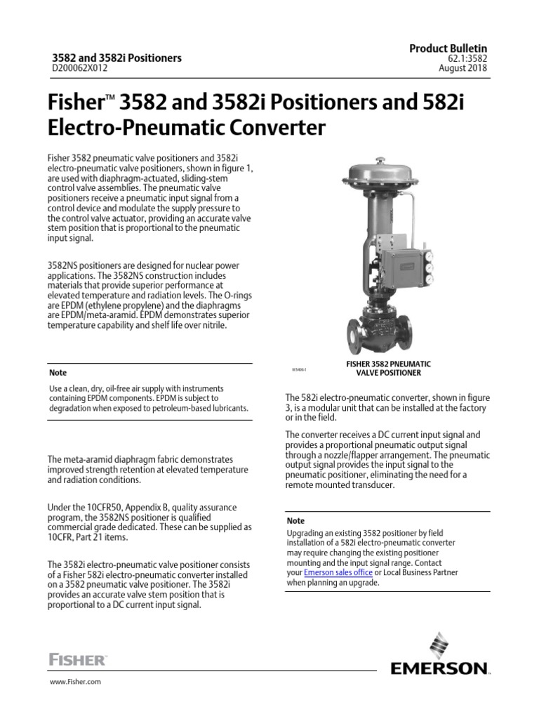 Fisher Poistioner Catalogue | PDF | Electrical Engineering | Mechanical ...
