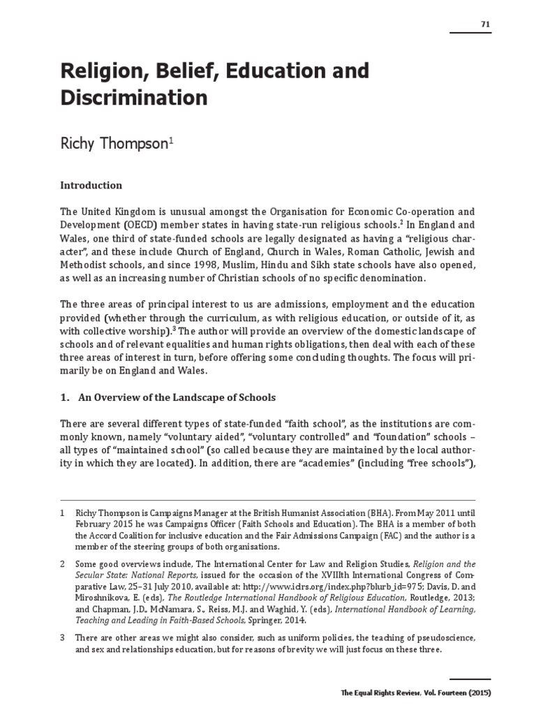 Thomson | PDF | European Convention On Human Rights | State School