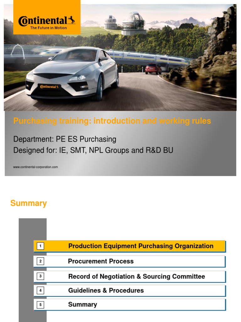 Purchasing Training Introduction and Working Rules | PDF | Procurement ...
