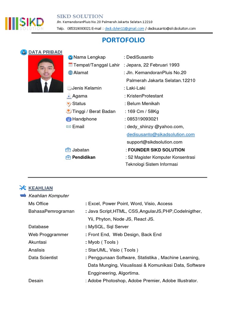 PORTOFOLIO | PDF | Karier & Perkembangan