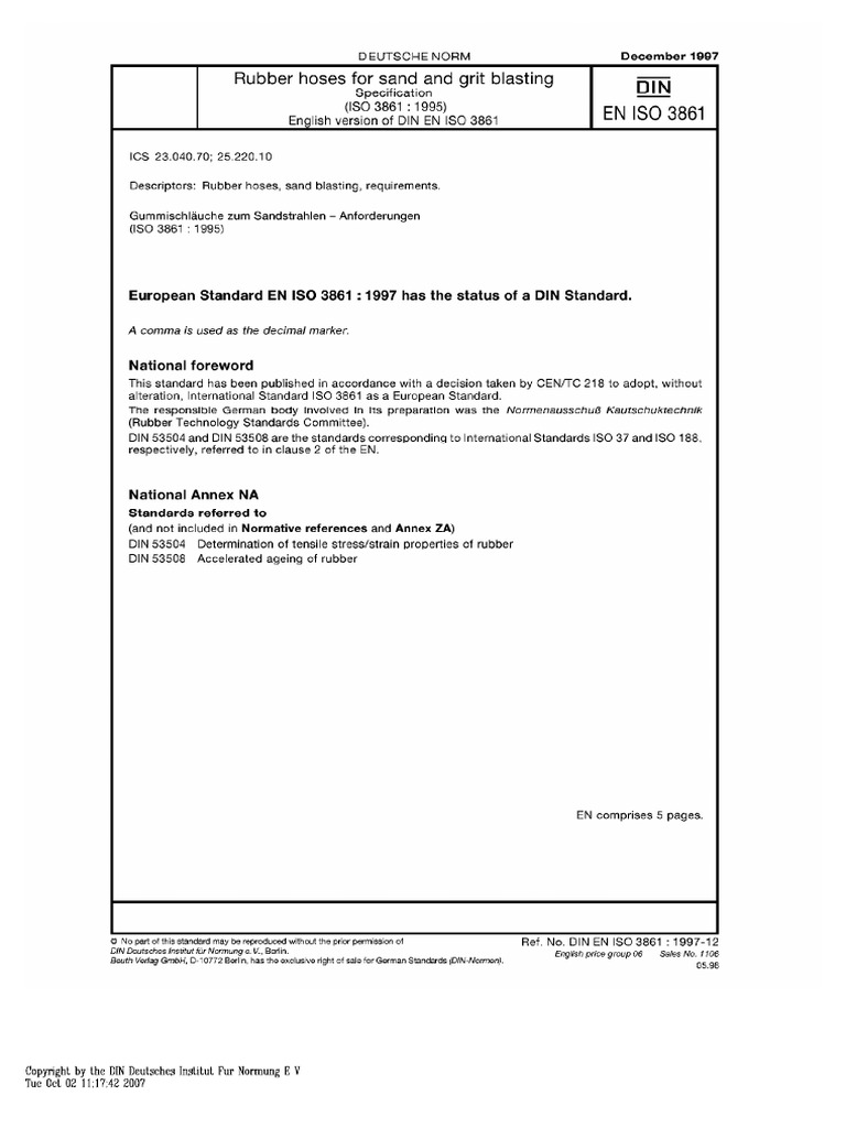 Din en Iso 3861 PDF | PDF