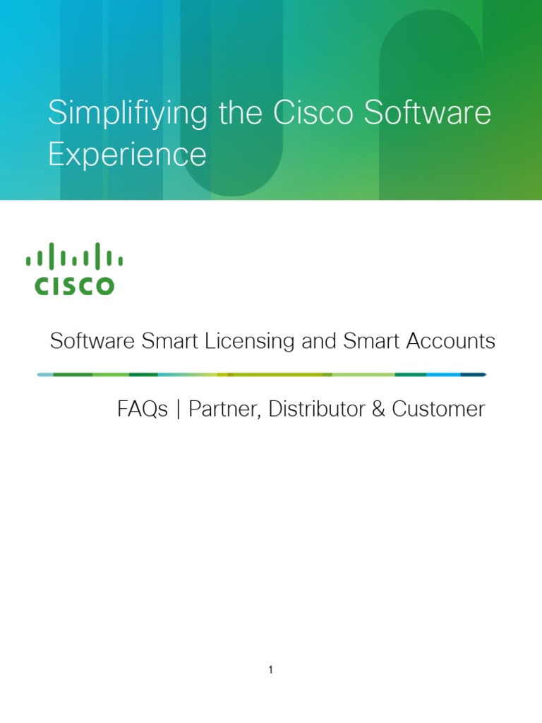 Smart Accounts and Smart Licensing - FAQ - External - APRIL 2019 ...