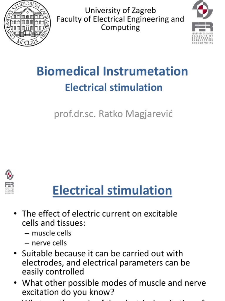 07 2018 Biomedical Instrumentation - Electrical Stimulation | PDF ...