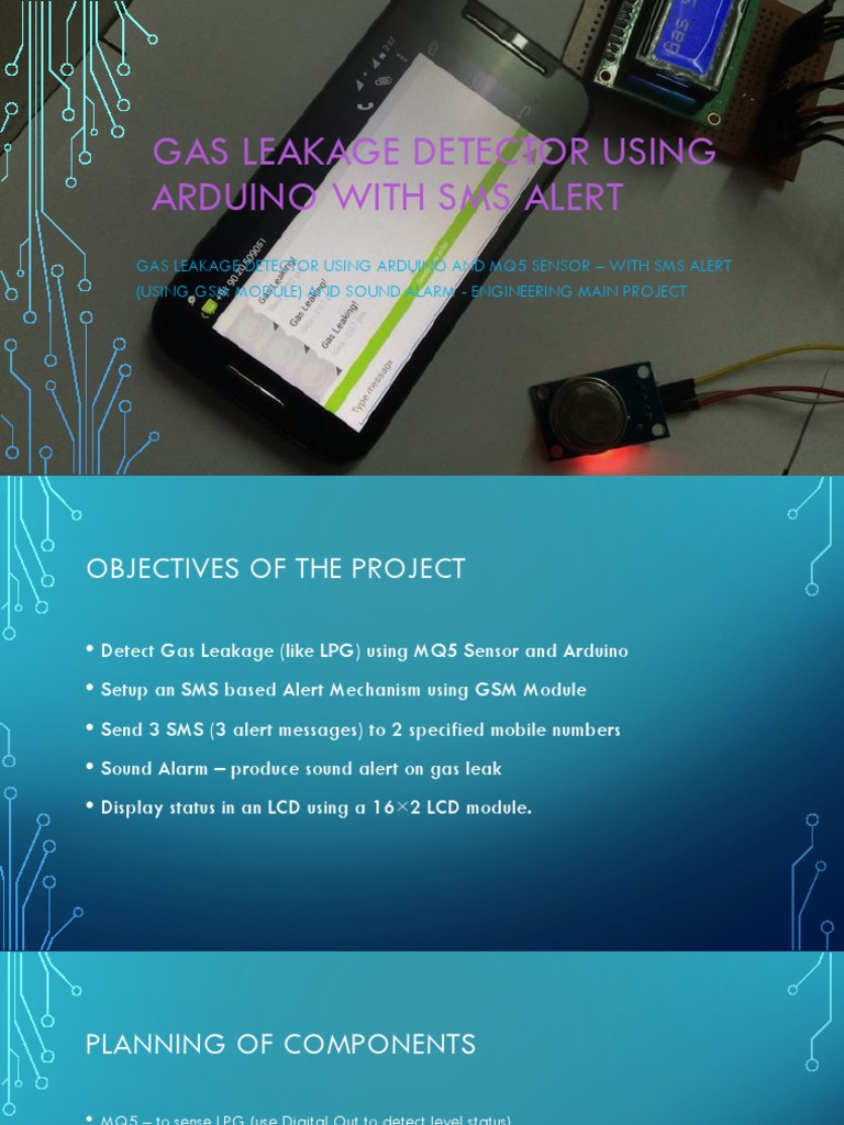 Gas Leakage Detector Using Arduino With Sms Alert 160215122705 | PDF ...