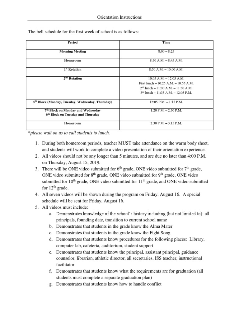 19-20 Orientation Plan | Download Free PDF | Learning | Schools