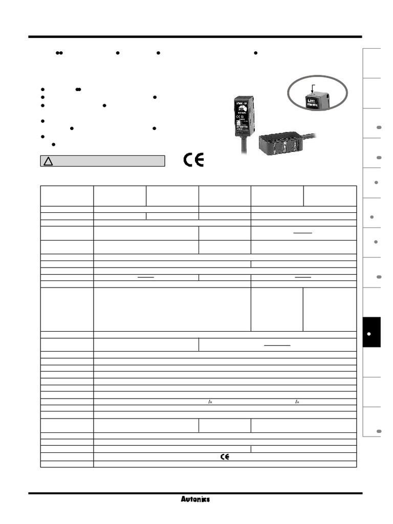 DC Background Suppression Type: Small Diffuse Reflective, Limited ...