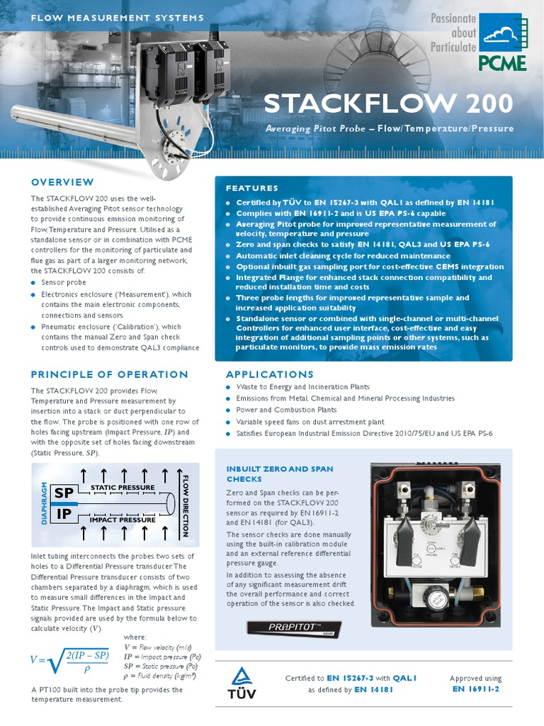 Flow 200 | PDF | Pressure Measurement | Pressure