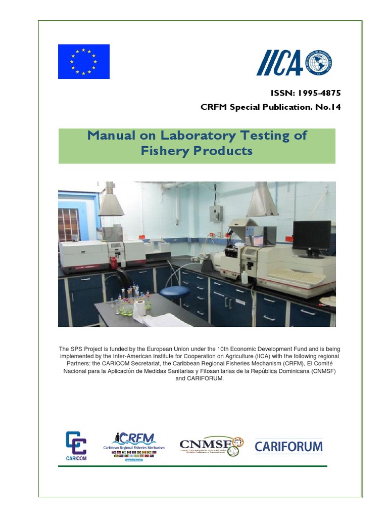Manual On Laboratory Testing of Fishery Products: ISSN: 1995-4875 CRFM ...