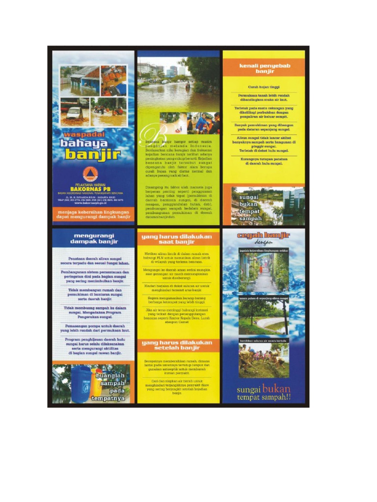 Leaflet Banjir | PDF
