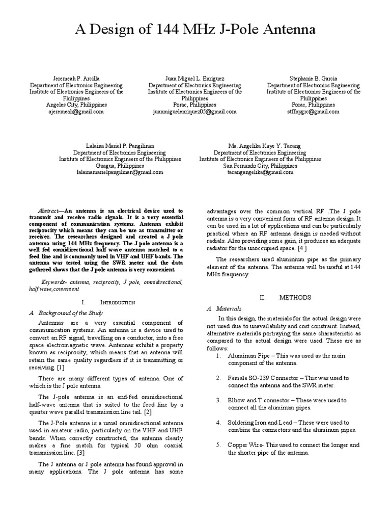 Antenna Design | PDF | Antenna (Radio) | Radio Technology