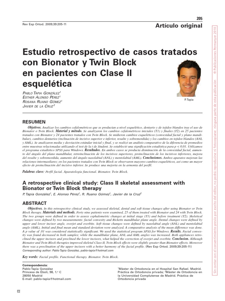 Twin Block Y Bionator Pdf Ortodoncia Aluminio