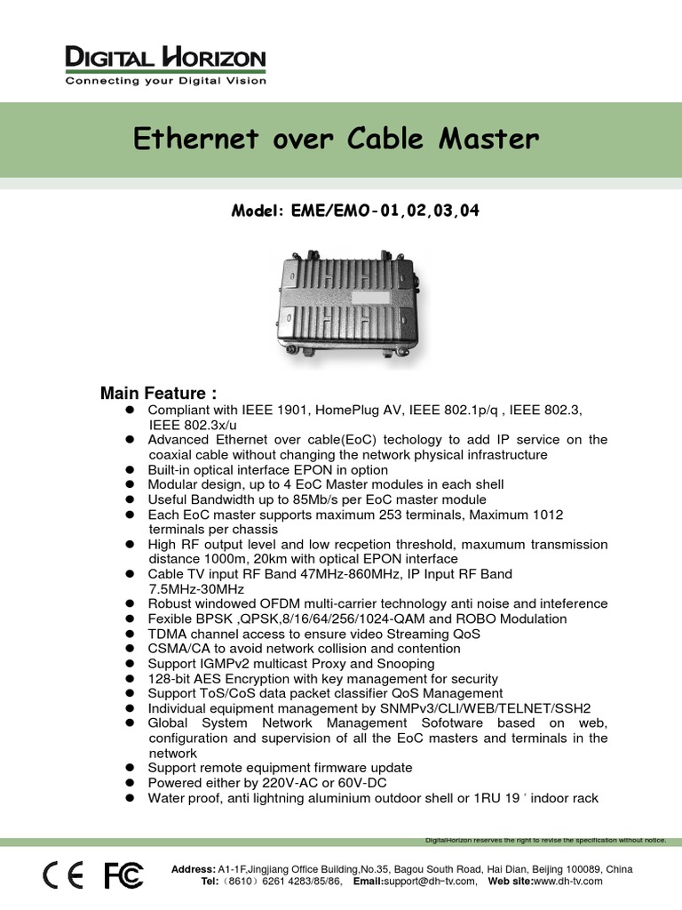 EoC (3) EoC Master | PDF | Computer Network | Cable Television