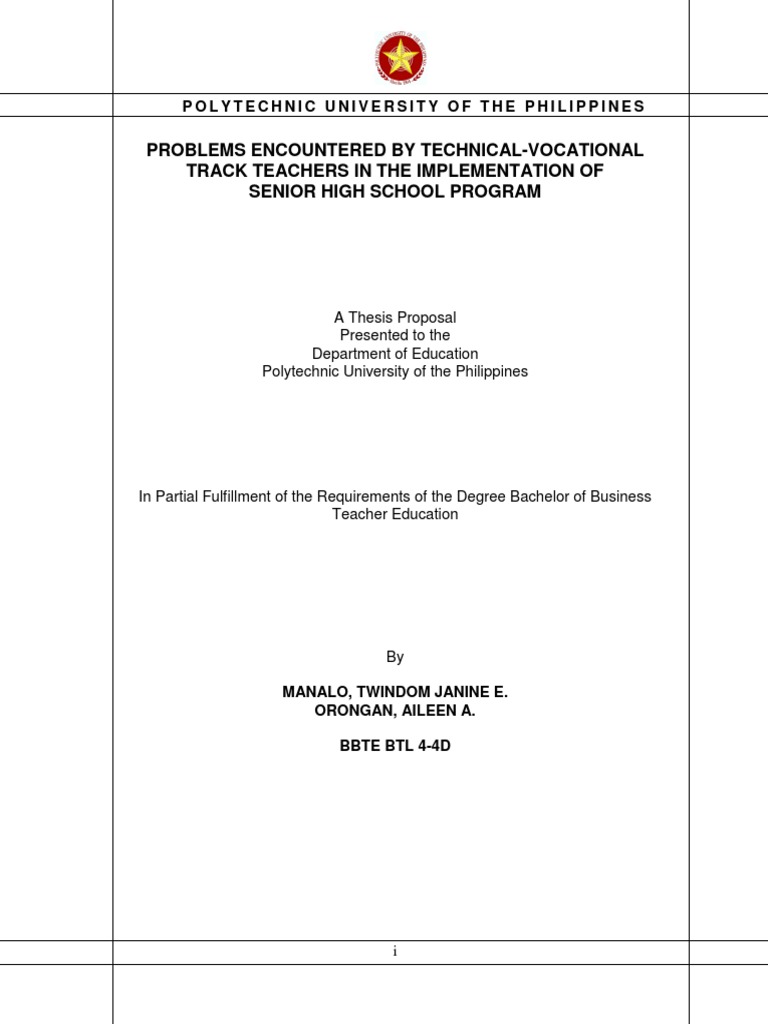 Problems of TVET Teachers in K-12 Implementation | PDF | Vocational ...