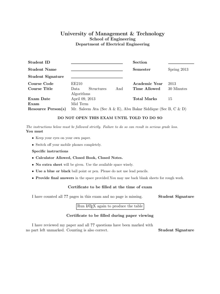 University of Management & Technology | PDF