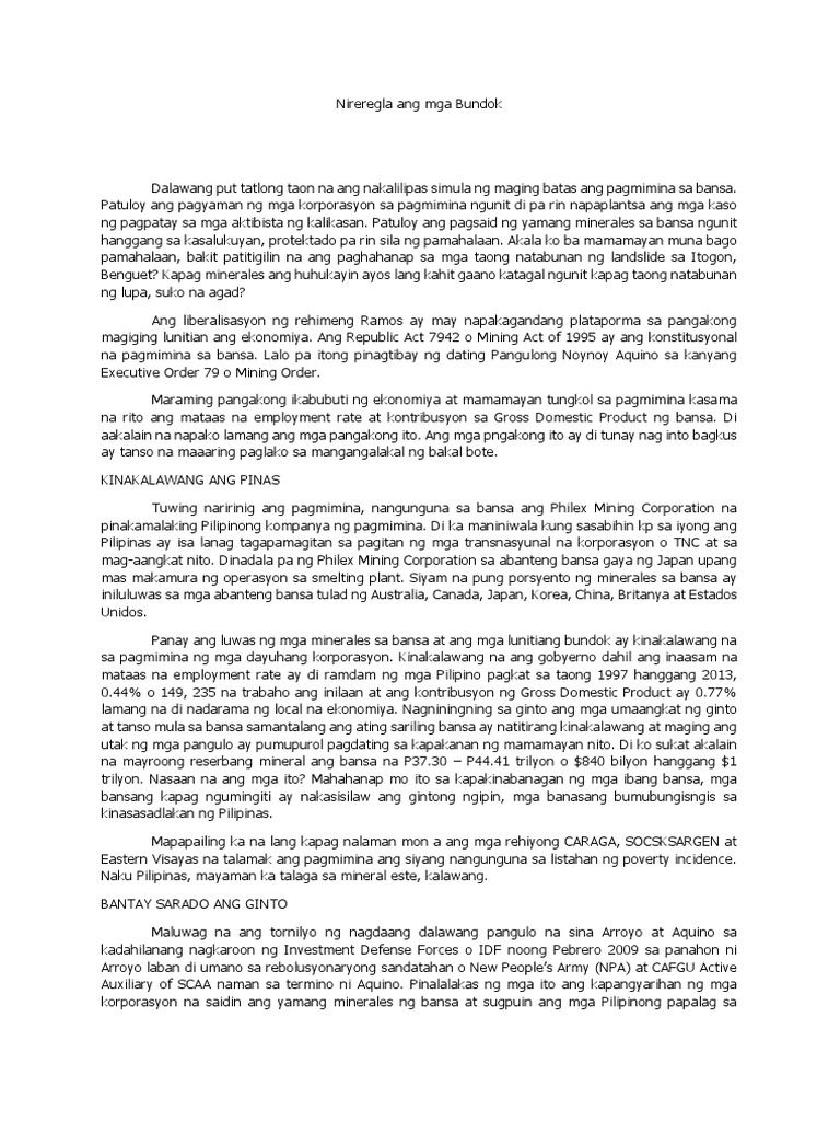 Pagmimina | PDF
