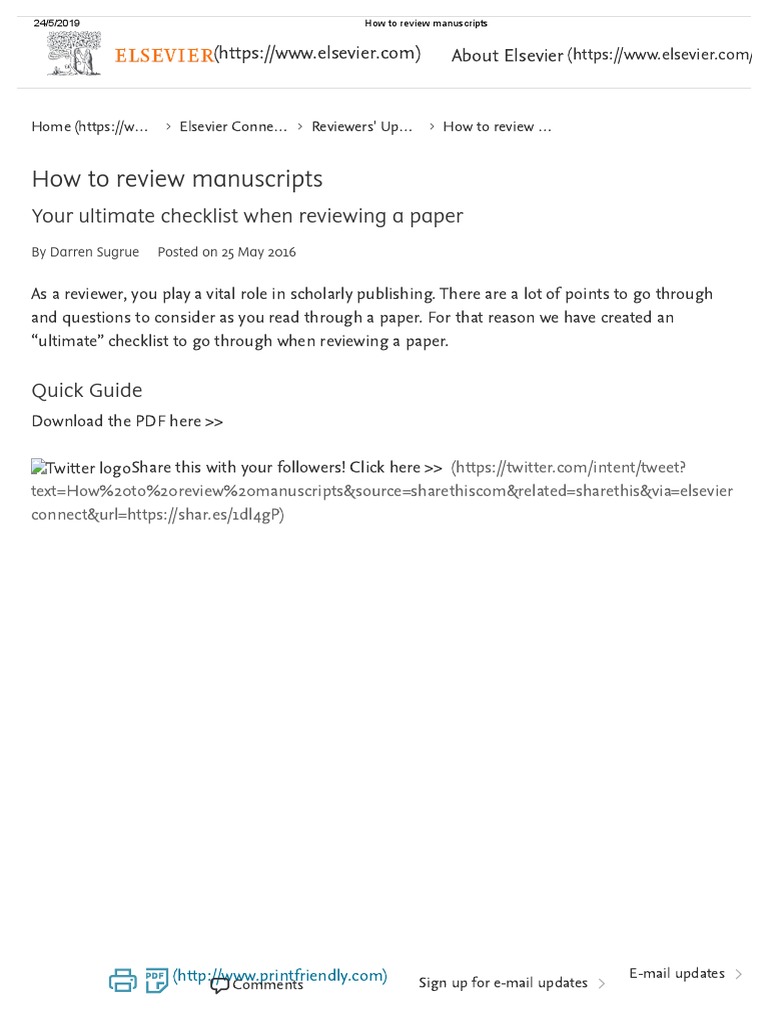 How To Review Manuscripts | PDF | Http Cookie | Academic Publishing