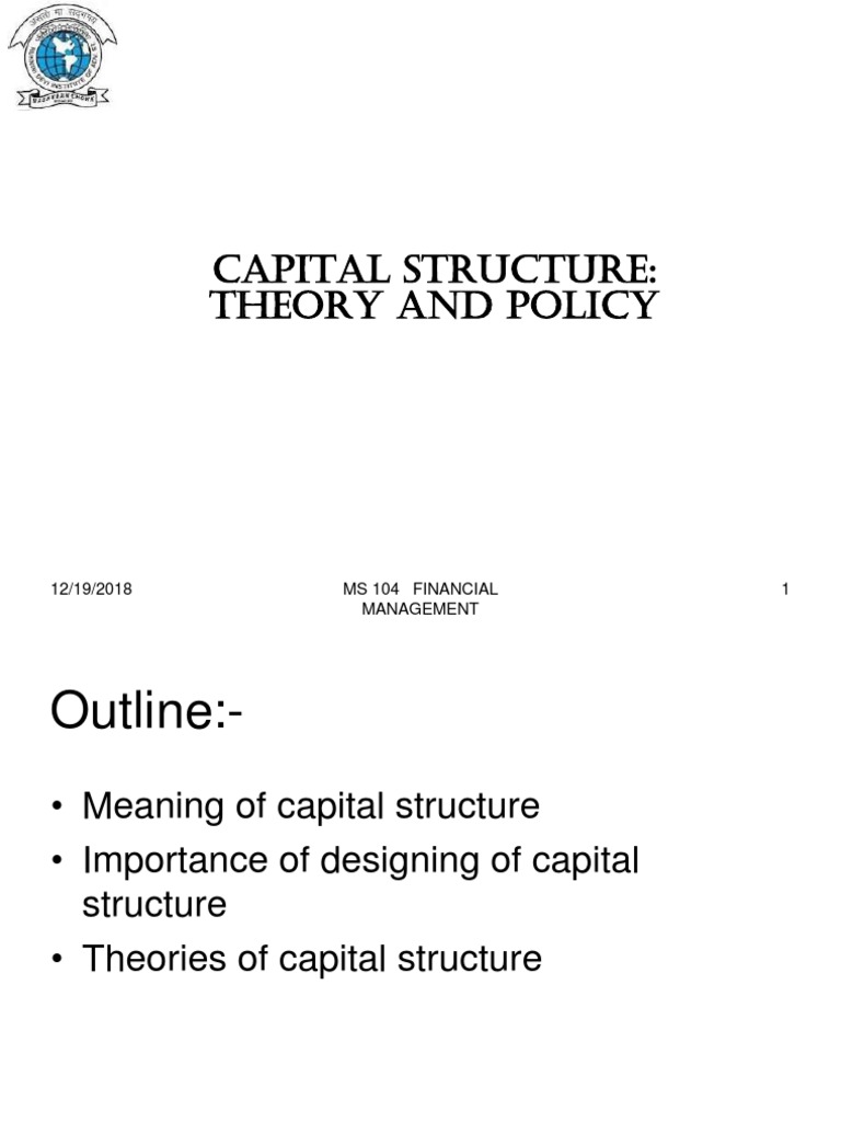 L2. Capital Structure | Download Free PDF | Capital Structure ...
