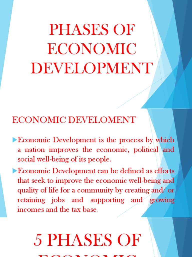 Phases of Economic Development Explained | PDF