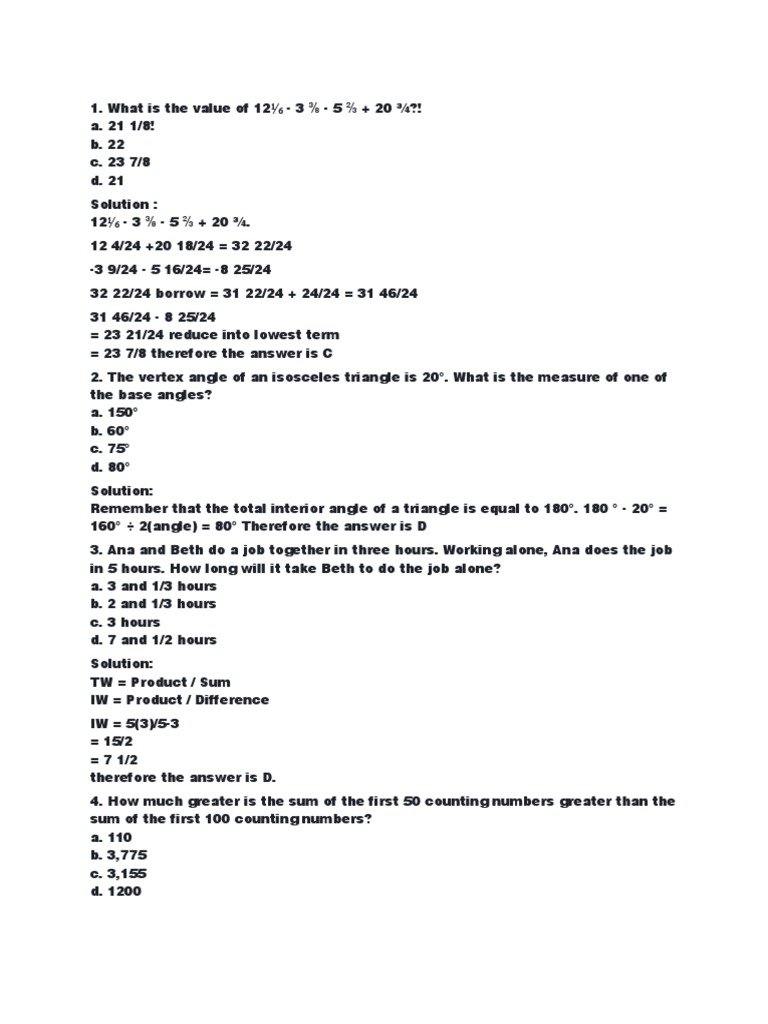 Solving Multi-Step Word Problems Involving Fractions, Ratios, Averages ...