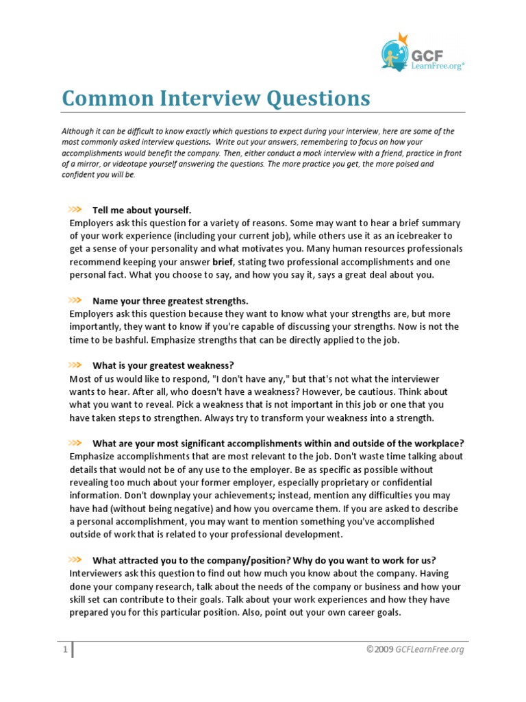 In Common Questions PDF | Download Free PDF | Employment | Salary