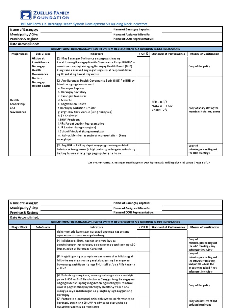 BHLMP-Form1 B-Ver2 1 | PDF | Health Economics | Health Care