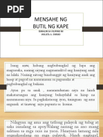 Buod NG Mensahe NG Butil NG Kape | PDF