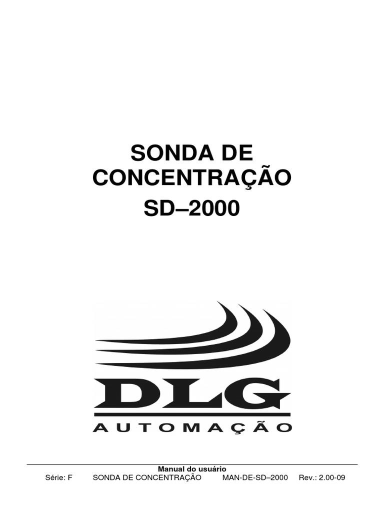 Manual do Usuário da Sonda SD-2000 | PDF | Resistência elétrica e ...