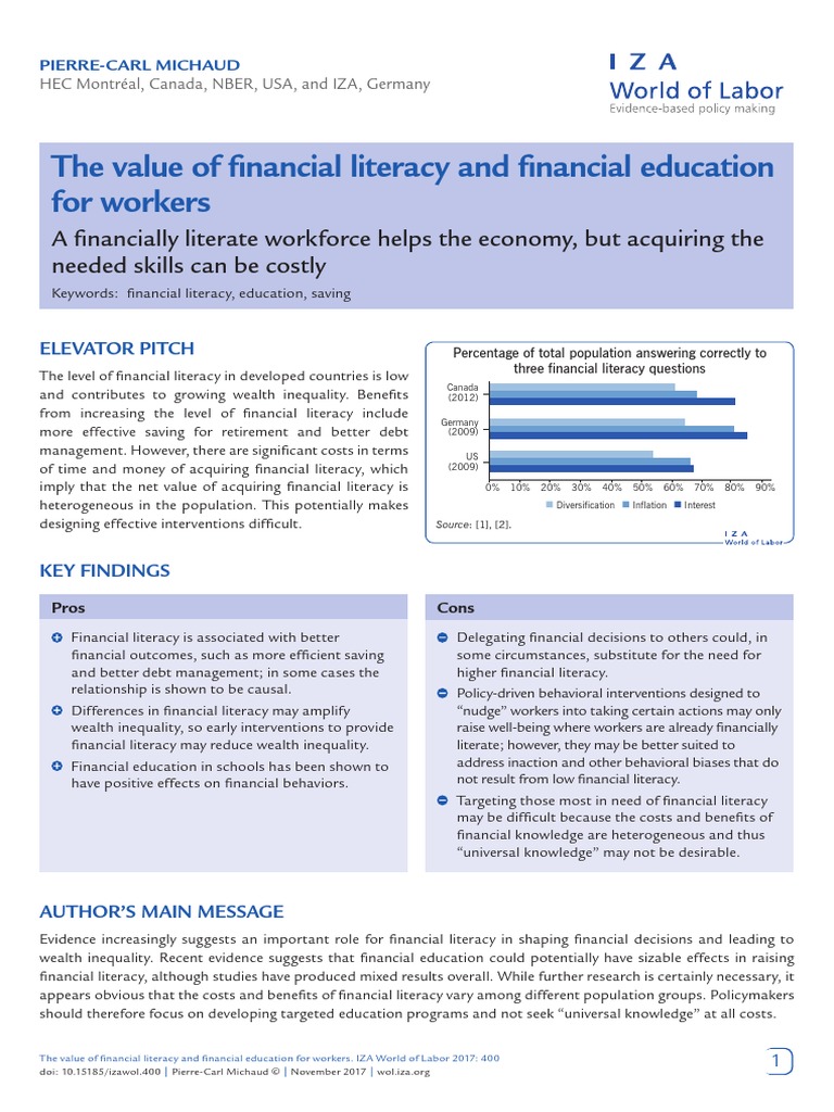How To Measure Financial Literacy | PDF | Financial Literacy | Retirement