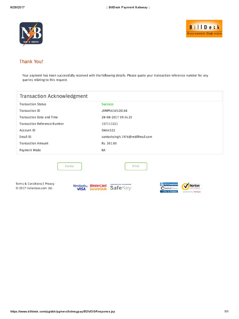 BillDesk Payment Gateway