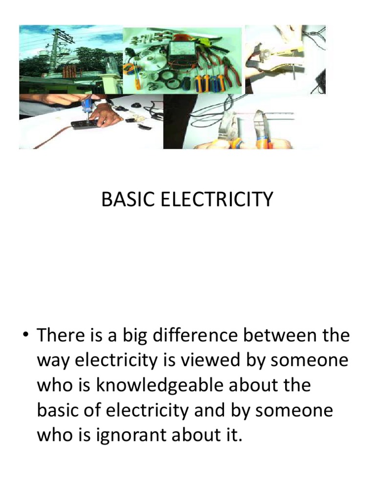 Basic Electricity Tle | PDF | Electrical Wiring | Electrical Connector