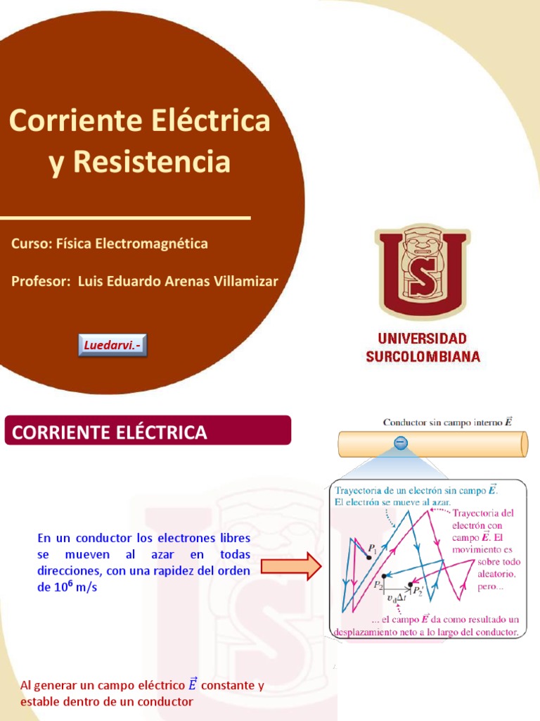 6 Corriente y Resistencia | PDF | Resistencia Eléctrica y Conductancia ...
