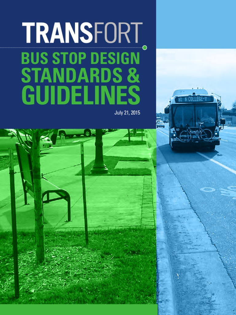 Bus Stop Design: Standards & | PDF | Traffic | Intersection (Road)