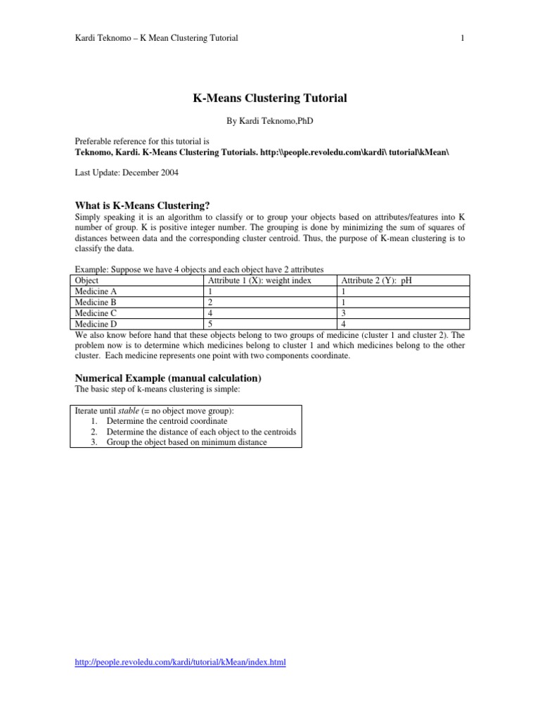 K Mean Clustering | PDF | Cluster Analysis | Theoretical Computer Science