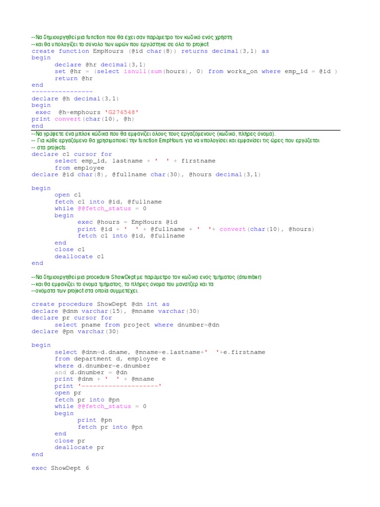 PLSQL Exercises | PDF | Teaching Mathematics