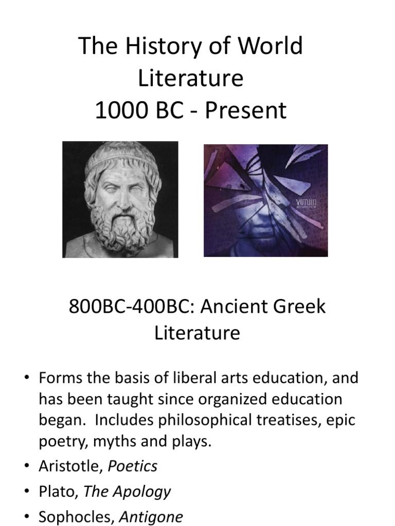 Overview of World Literature History | PDF | English Literature | Beat ...