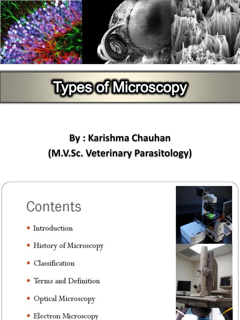 Types of Micros | PDF | Microscope | Electron Microscope