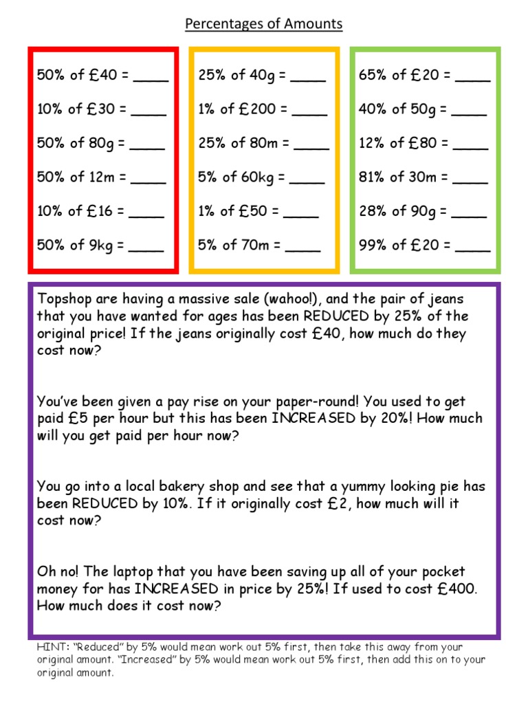 Rag Sheet Math | PDF