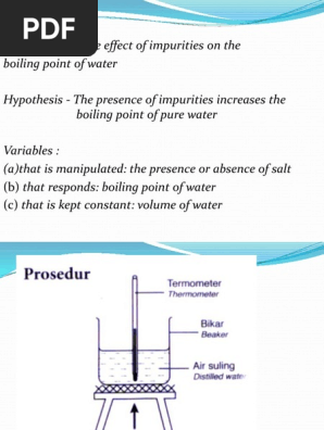 Boiling Point Of Water Experiment