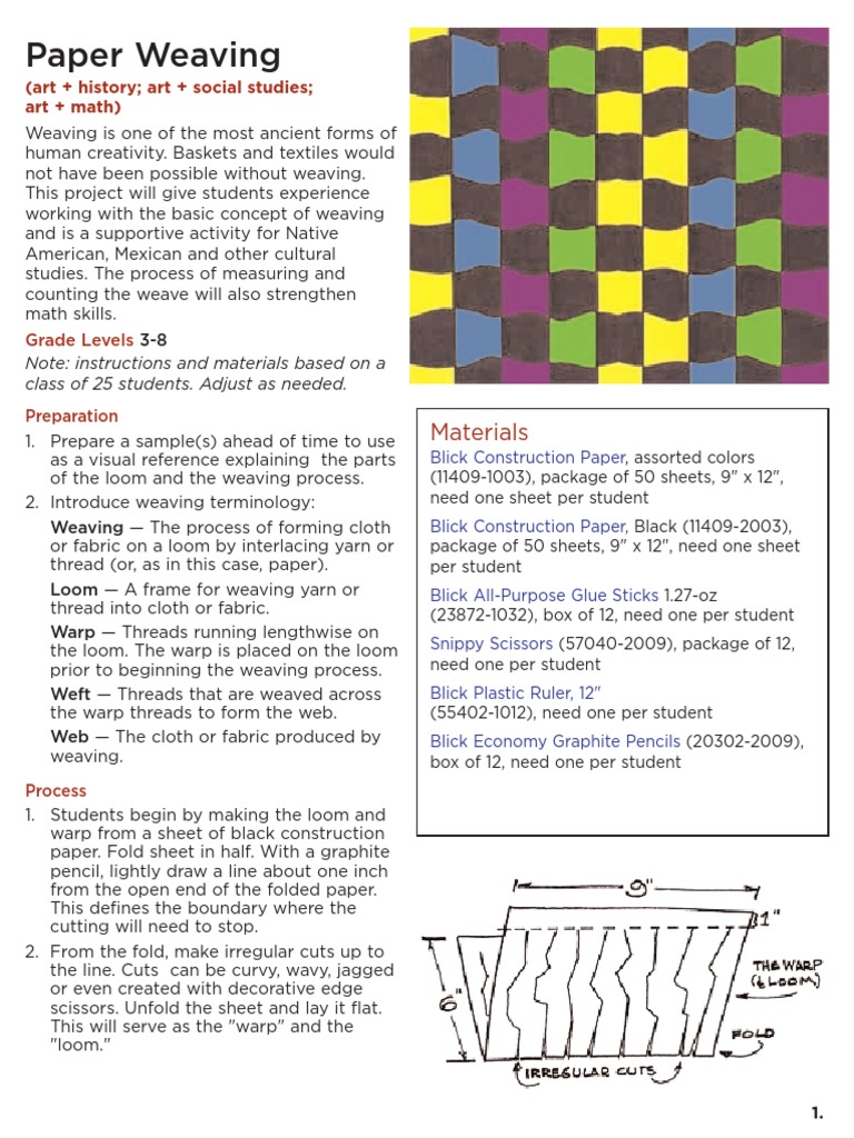Paper Weaving Paper Weaving | PDF | Weaving | Loom